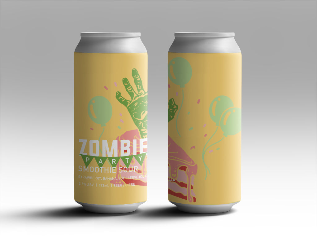 Zombie Party (Strawberry, Banana, Soft Serve Ice Cream, Vanilla) | $6 ...